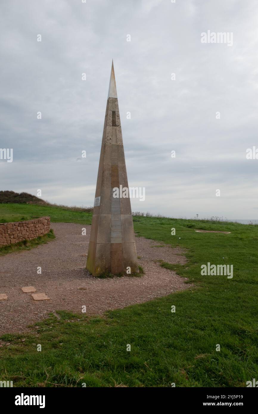 The Geoneedle, Orcombe Point, Exmouth, Devon Stock Photo - Alamy
