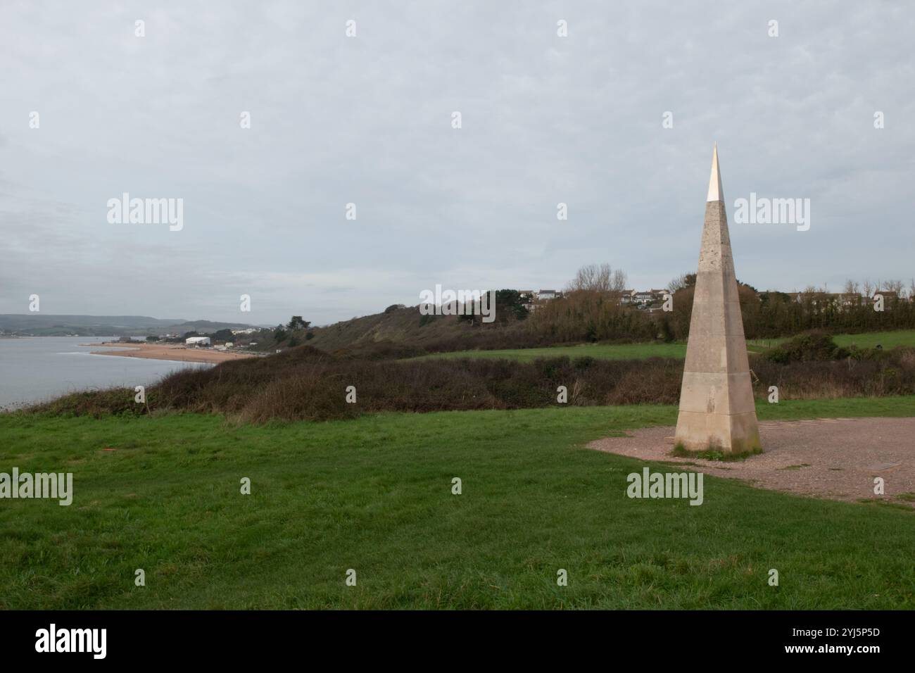 The Geoneedle, Orcombe Point, Exmouth, Devon Stock Photo - Alamy