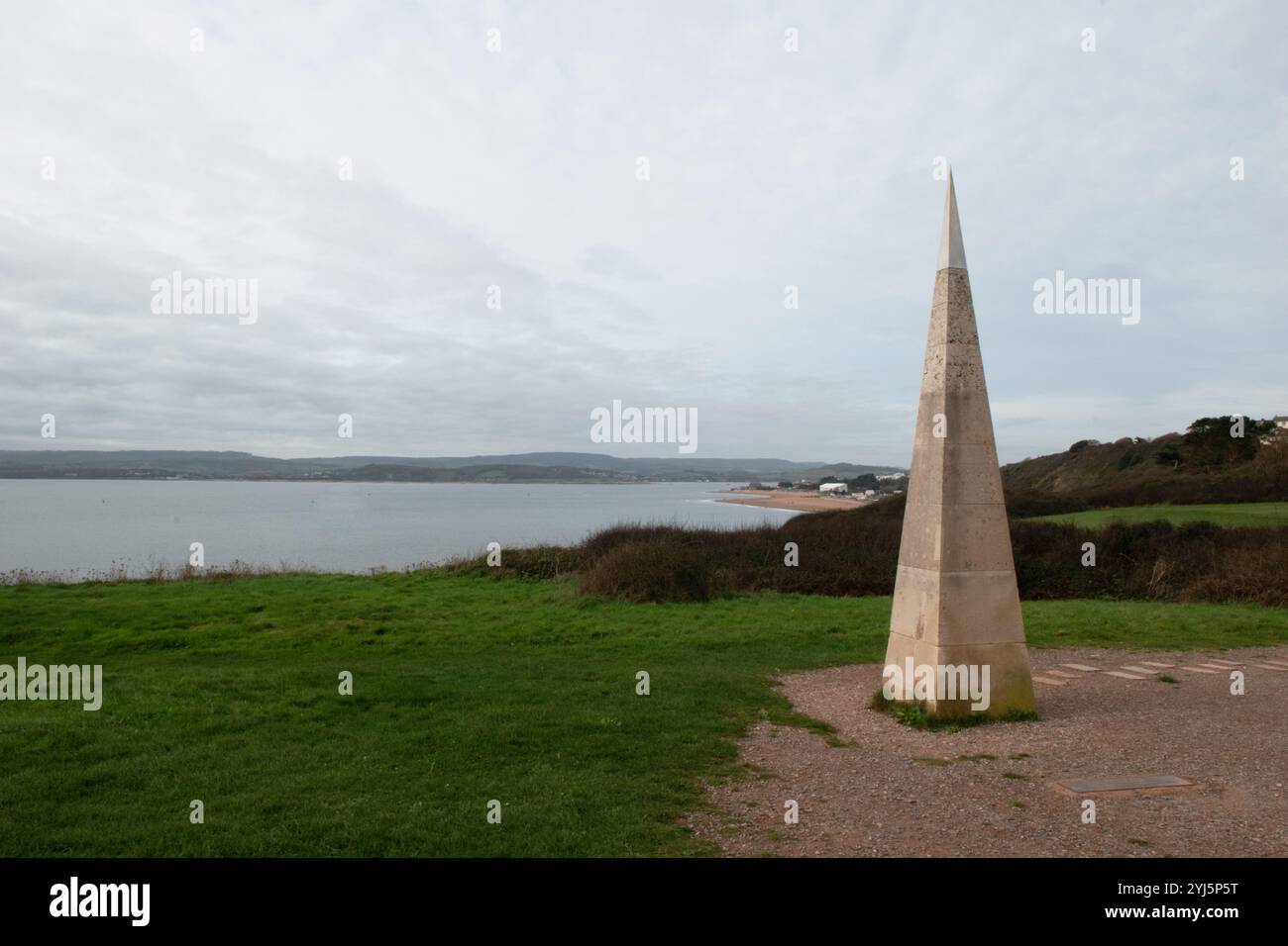 The Geoneedle, Orcombe Point, Exmouth, Devon Stock Photo - Alamy