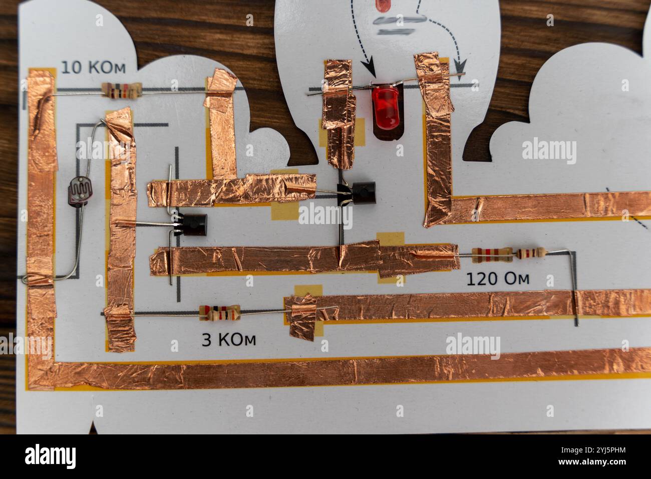 copper foil tracks and transistors. a children's radio-electronic ...