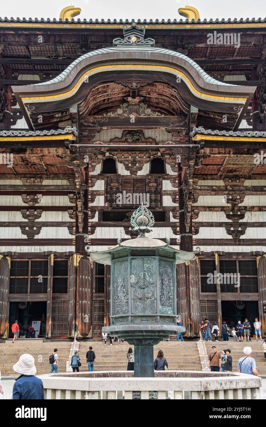 Nara, Japan - 05.06.2024: The entrance gate of Todaiji Daibutsuden ...