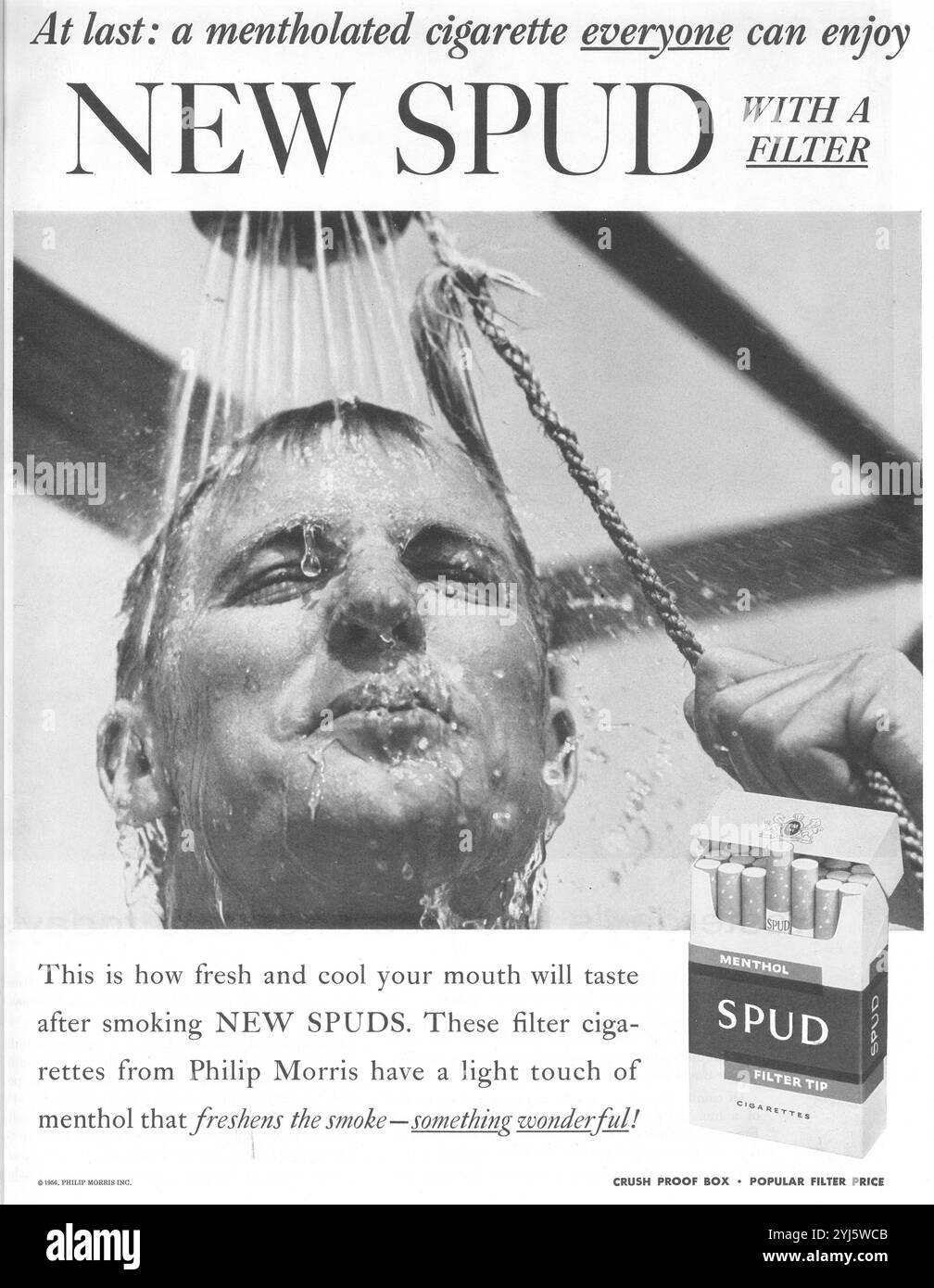 Old menthol cigarette ads Black and White Stock Photos & Images - Alamy