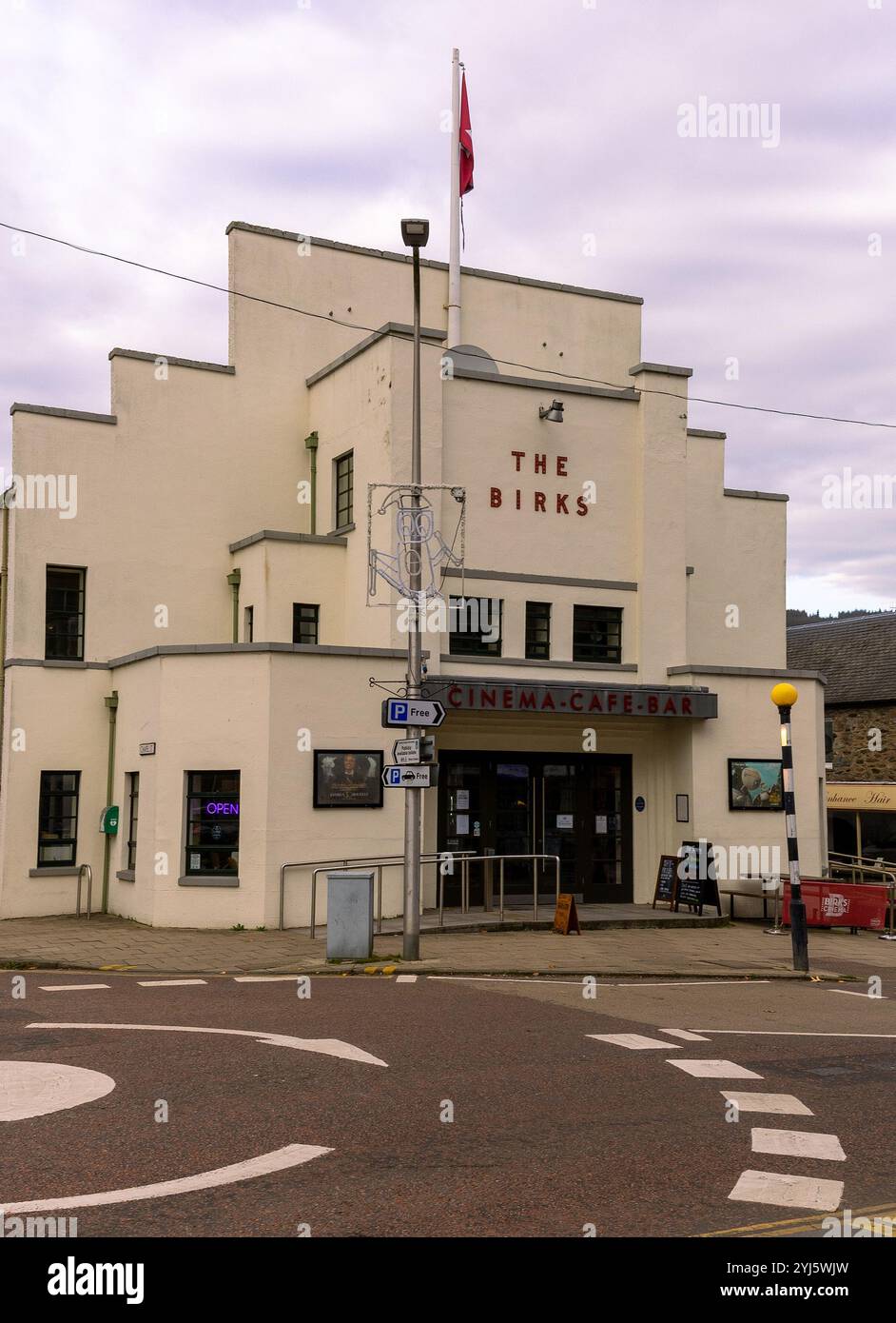 The Birks art deco cinema, Aberfeldy, Perthshire, Scotland, UK Stock ...