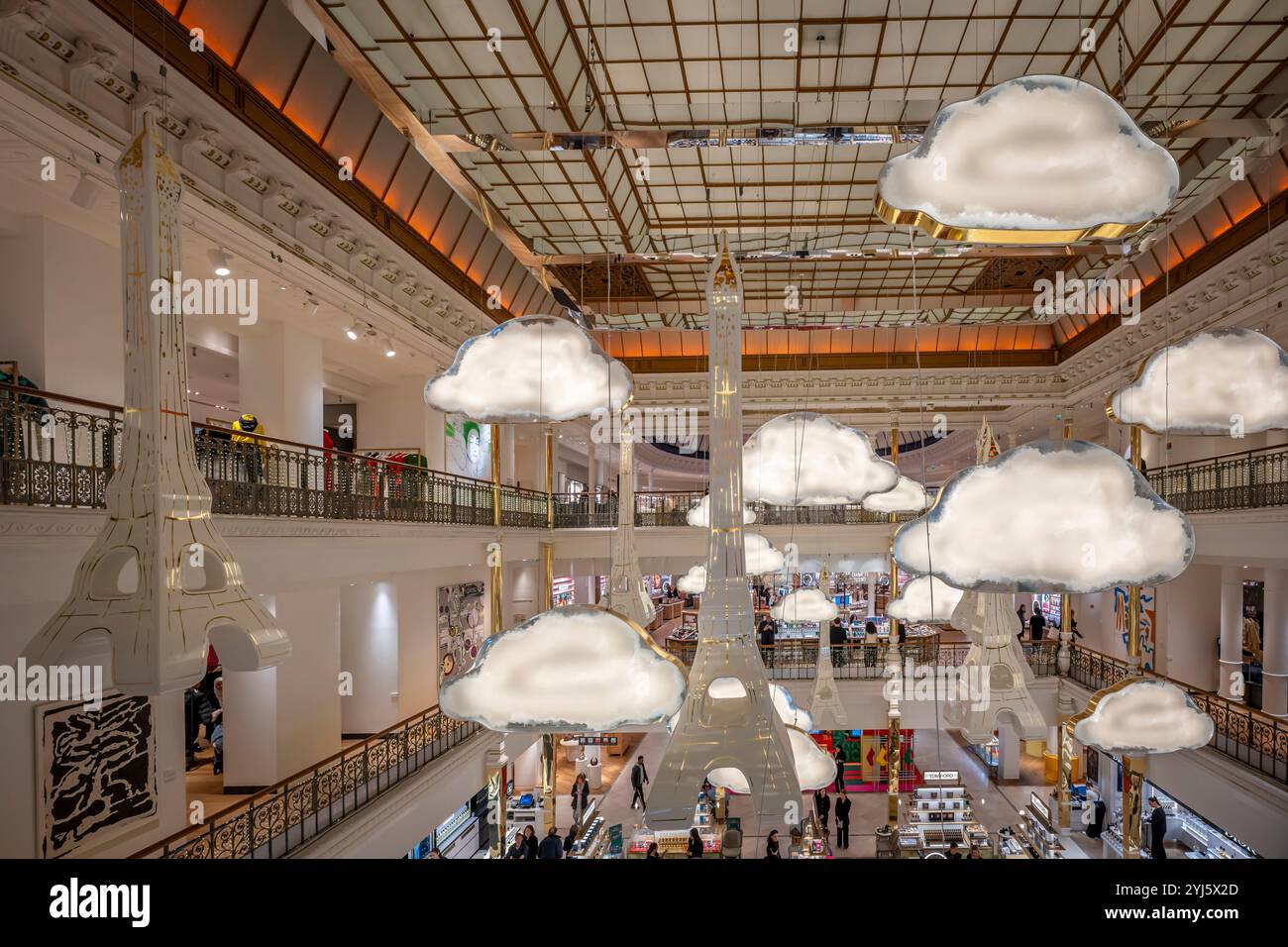 Paris, France - 11 13 2024: Le Bon Marché department store. Inside view ...