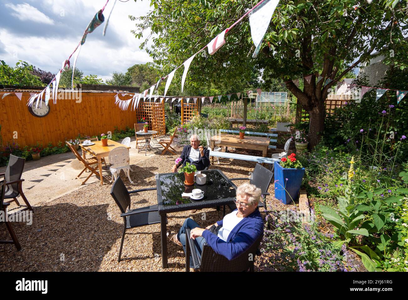 flowers and cafe food are in abundance at The Sarratt Green village ...