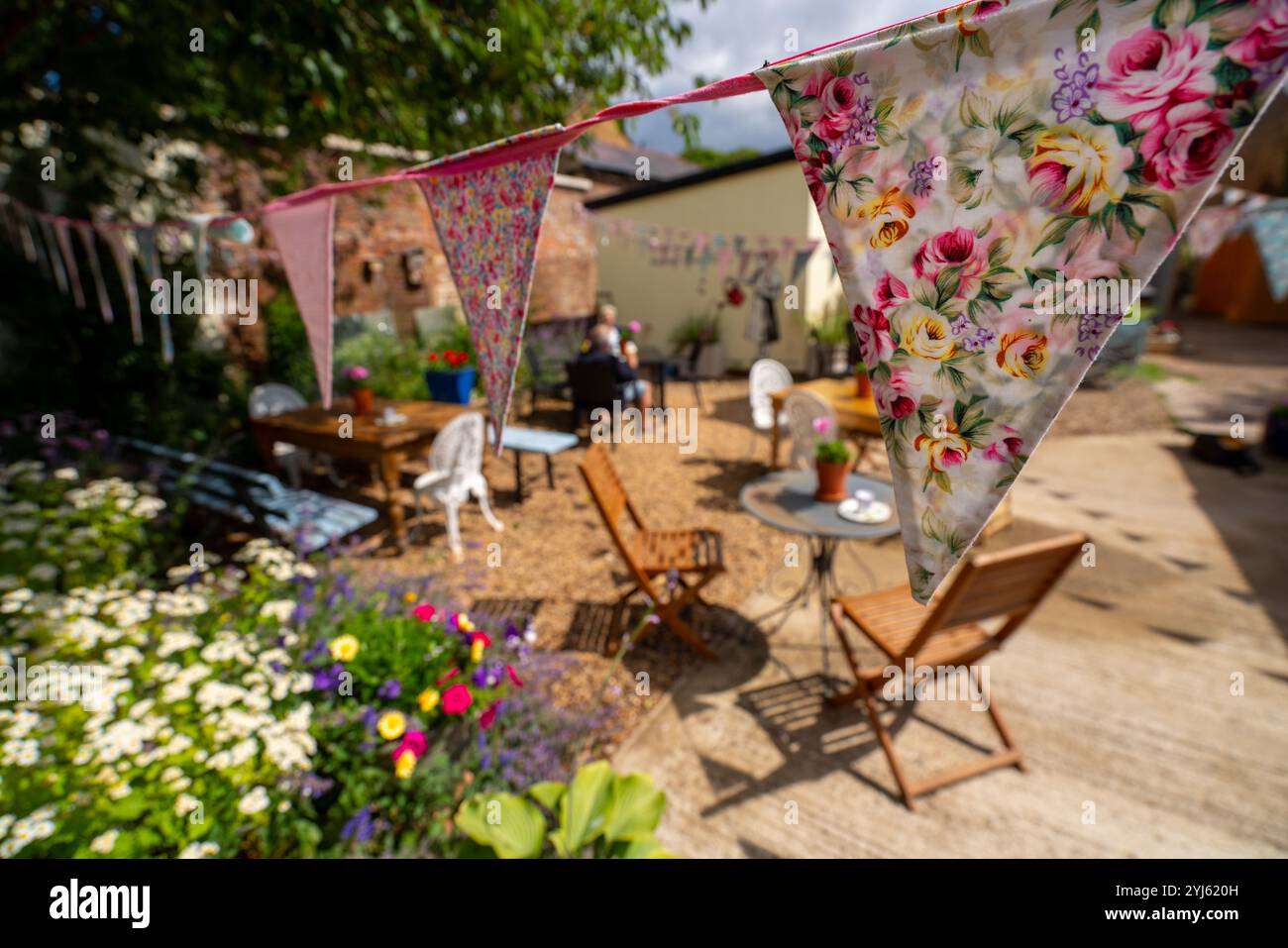 flowers and cafe food are in abundance at The Sarratt Green village ...