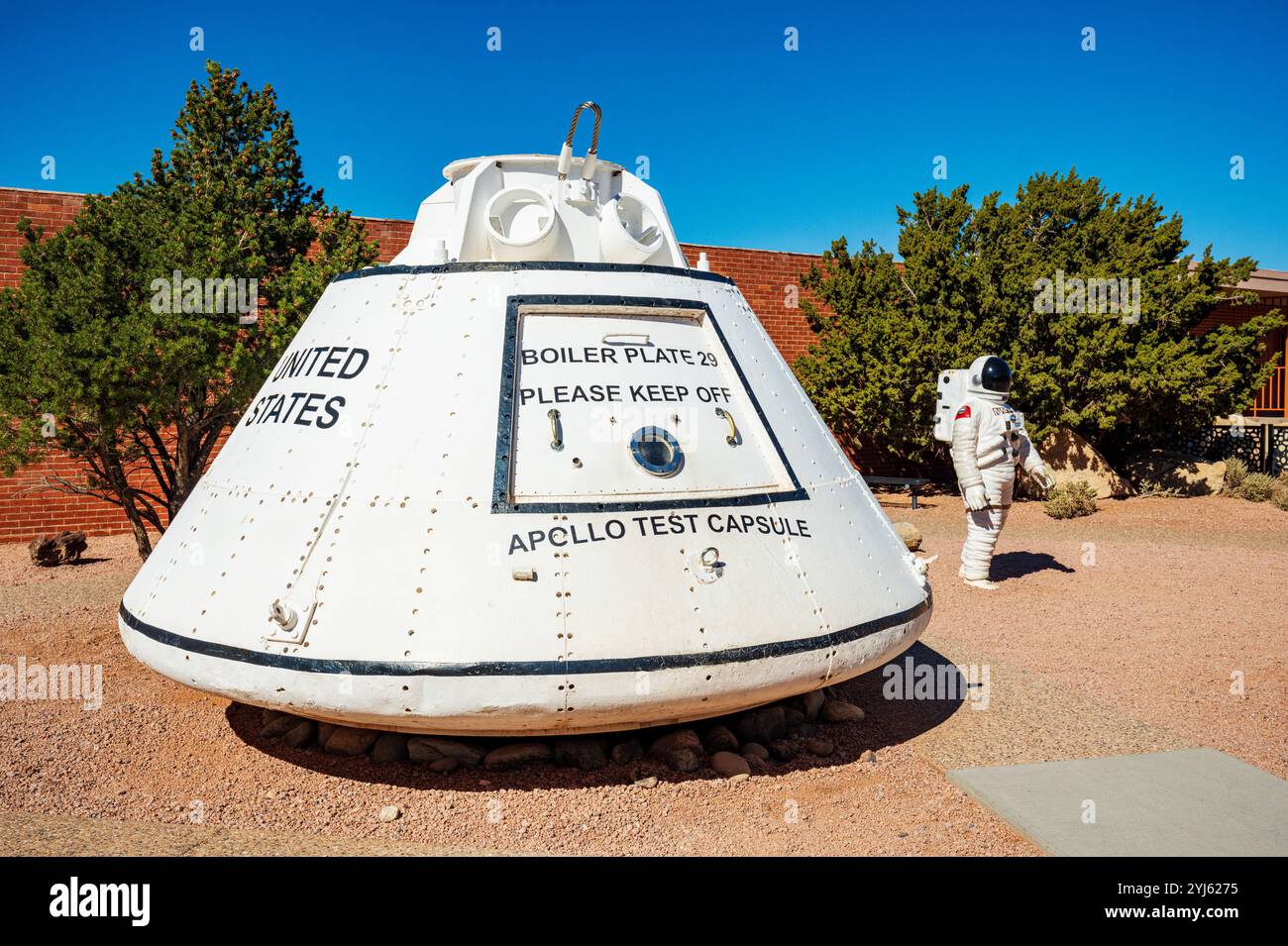 United States Appollo Test Capsule & astronaut figure; Meteor Crater ...
