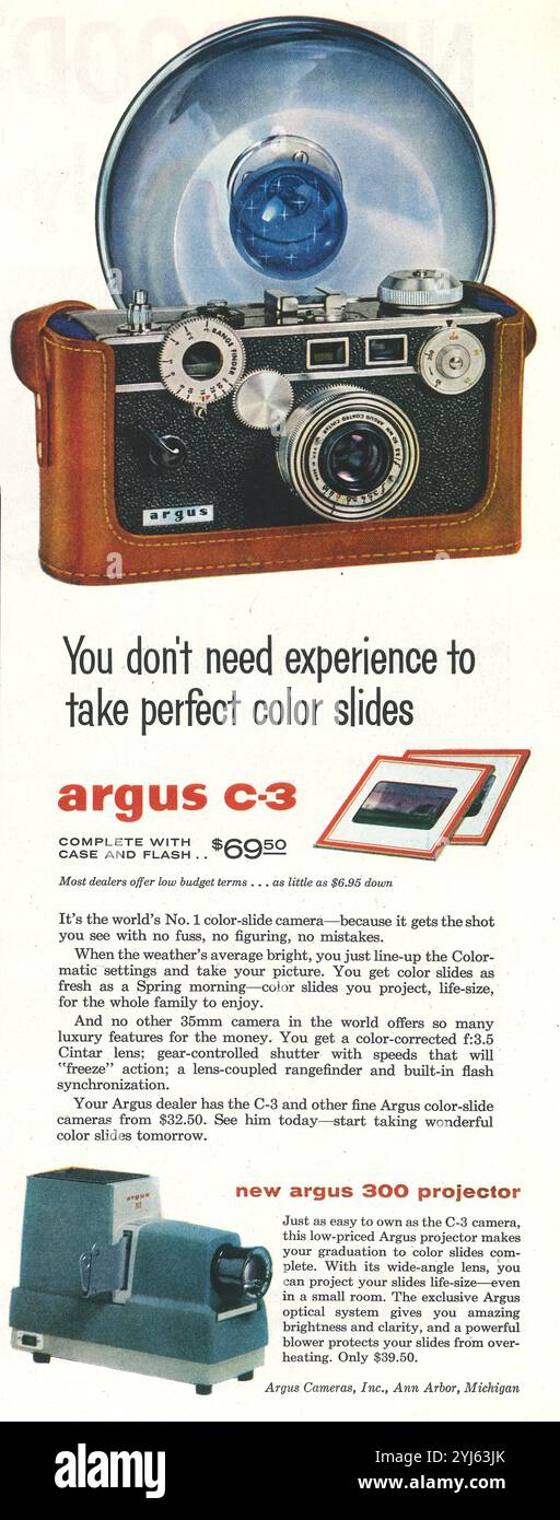 1950s camera ads hi-res stock photography and images - Alamy