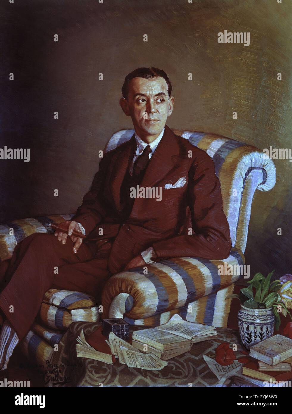 RAMON PEREZ DE AYALA - S XX. Author: Ignacio Zuloaga. Location: PRIVATE ...