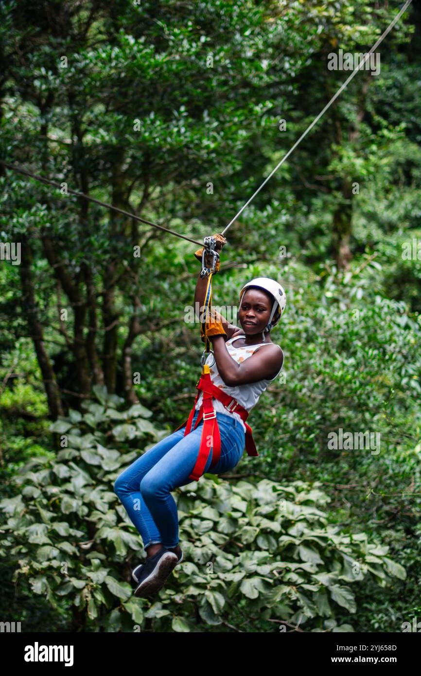 Canopy tour in Costa Rica Stock Photo - Alamy