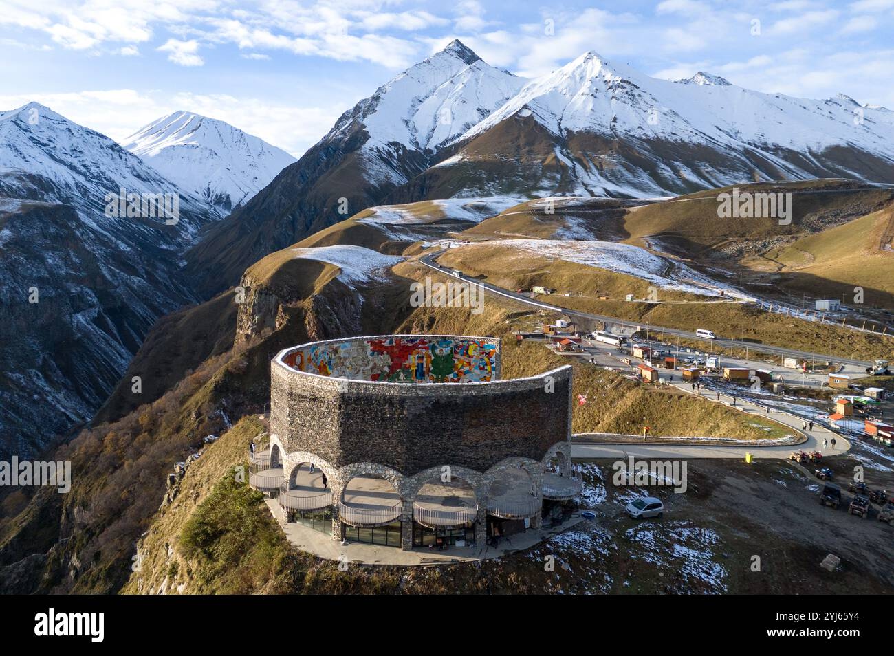 Gudauri, Georgia. 22nd Oct, 2024. The monument to Georgian-Russian ...