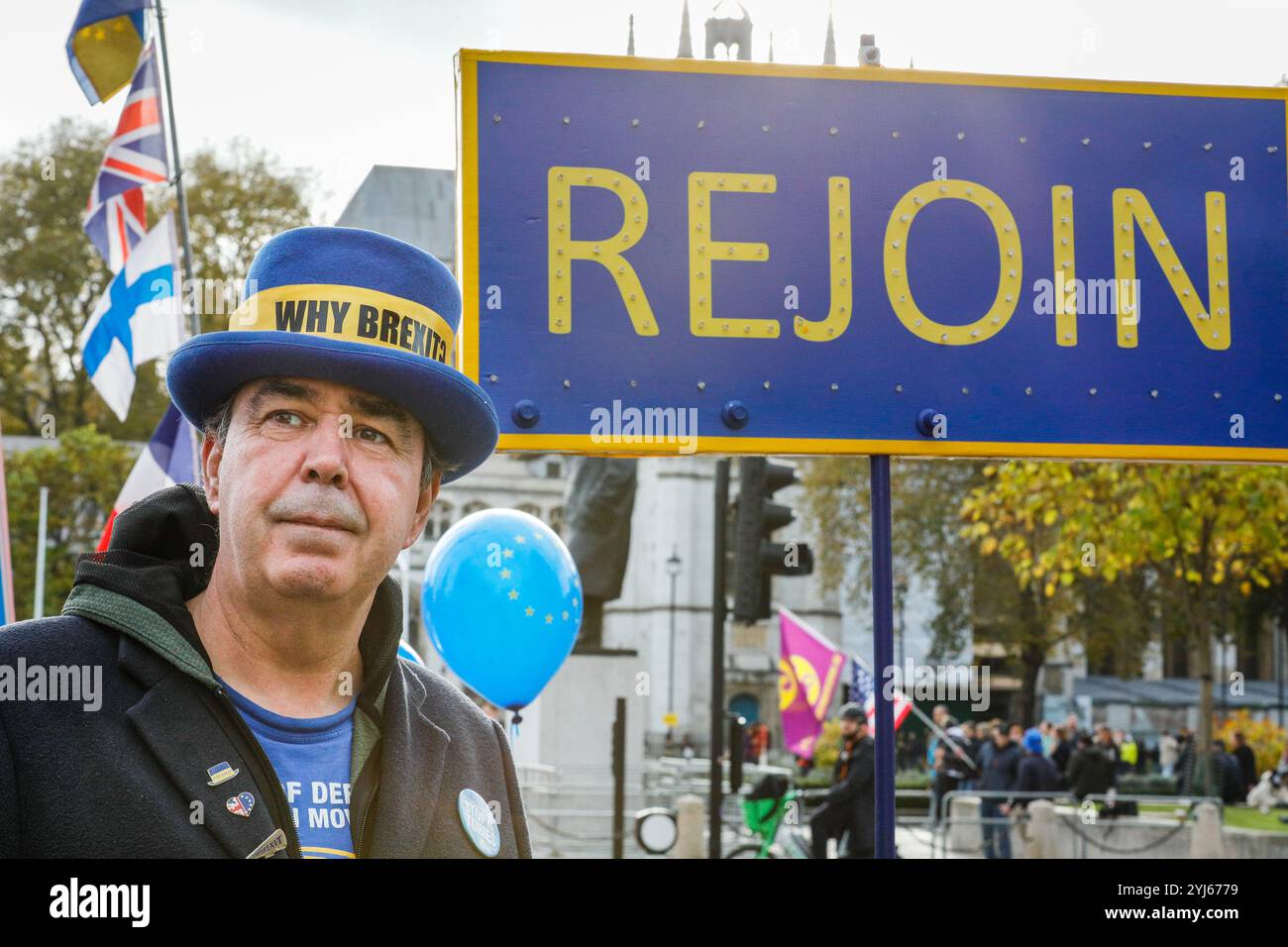 Steve bray protester hi-res stock photography and images - Alamy