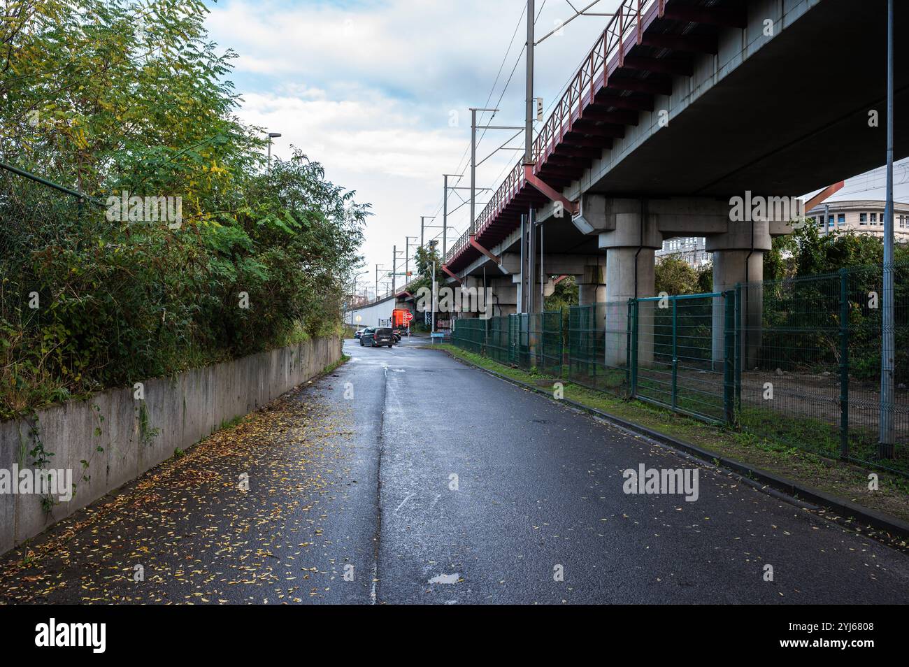 Infrabel workplace for train maintenance in Forest, Brussels, Belgium ...