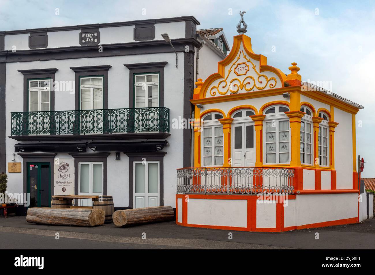 The Impérios of Terceira Island, Azores are small, colourfully painted ...