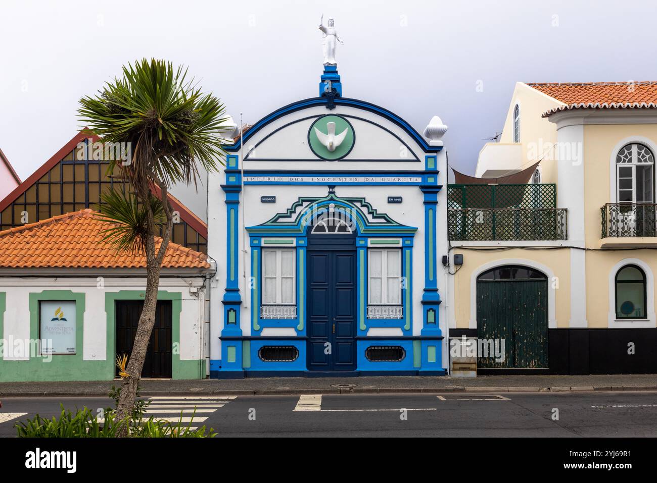 The Impérios of Terceira Island, Azores are small, colourfully painted ...