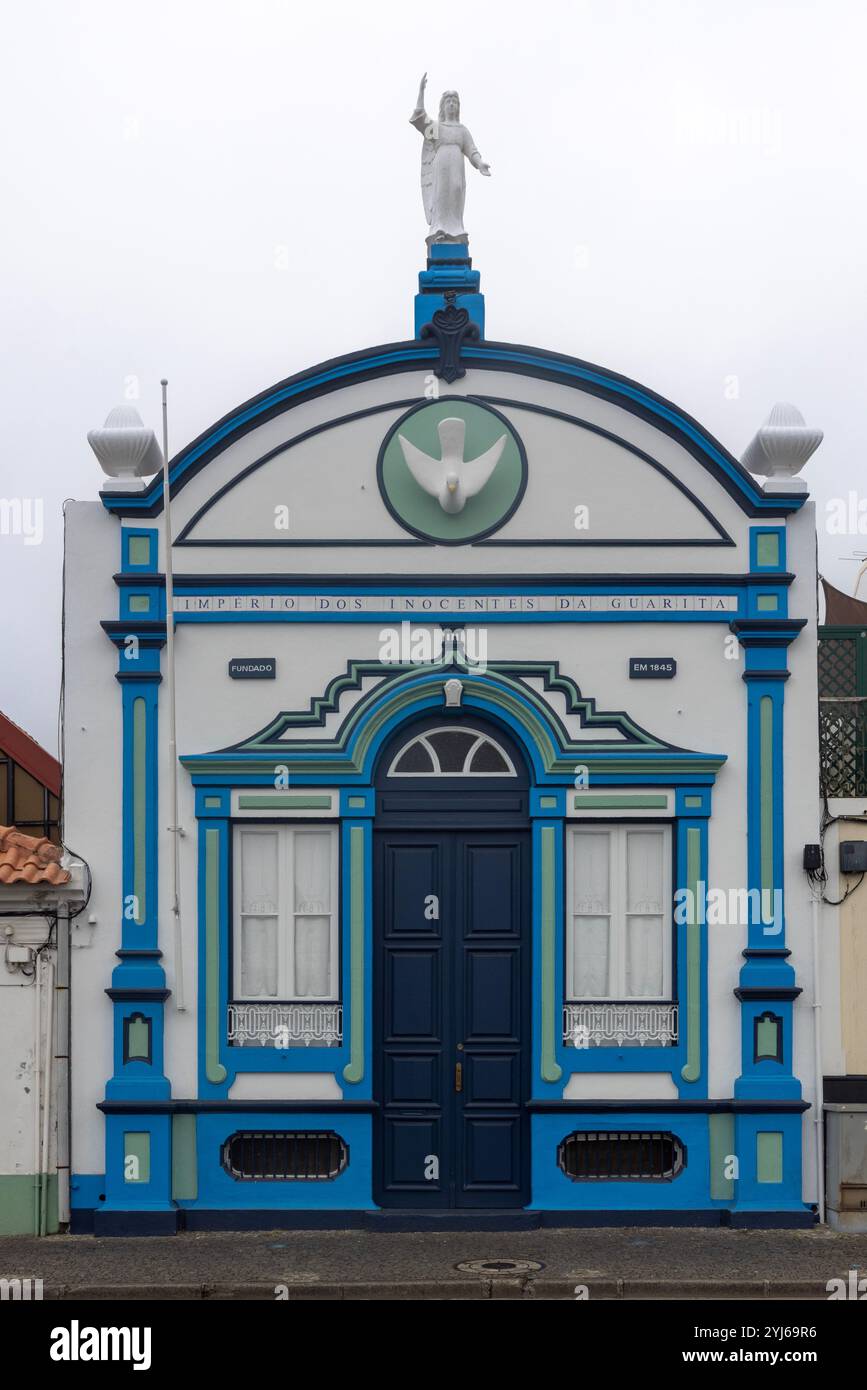 The Impérios of Terceira Island, Azores are small, colourfully painted ...