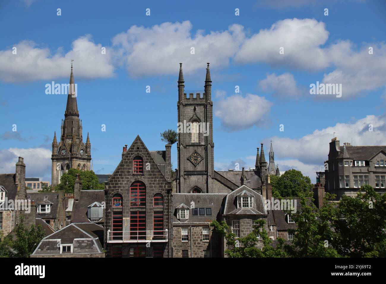 Old church spire, Aberdeen Stock Photo - Alamy
