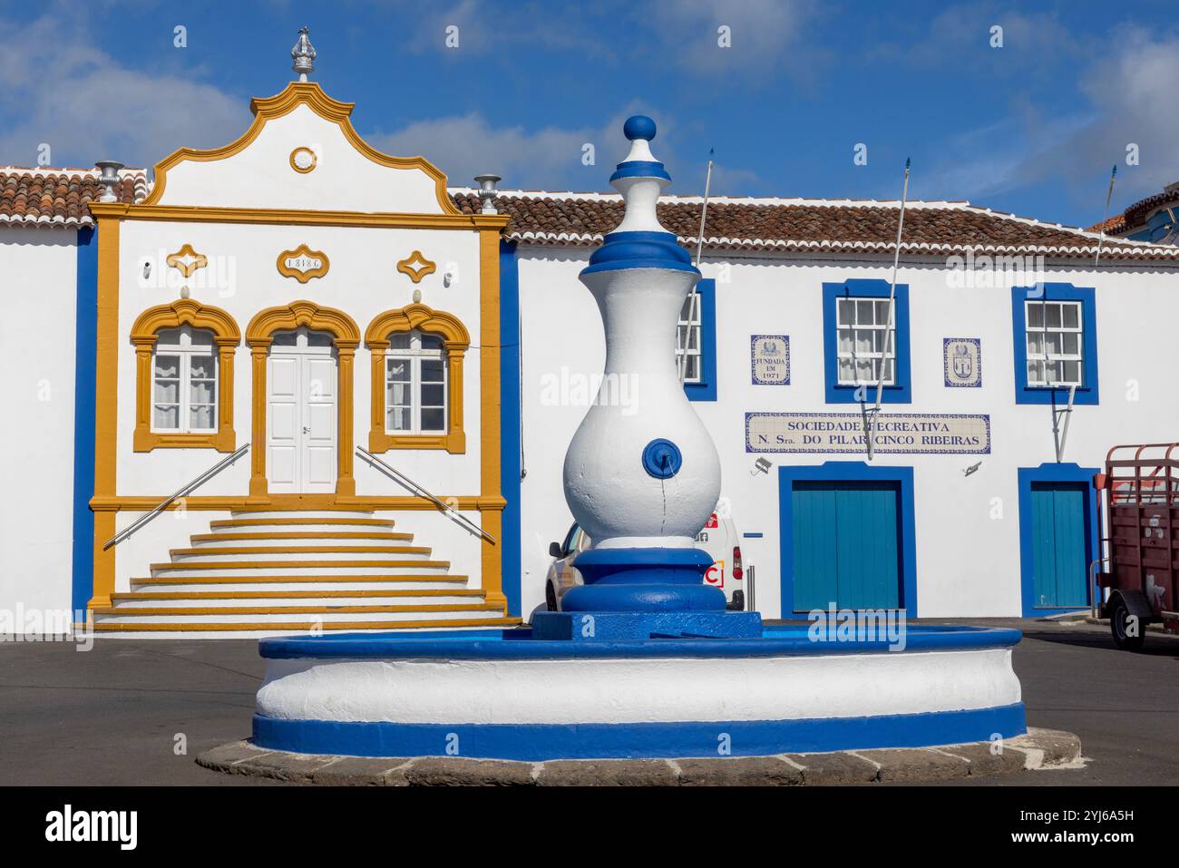 The Impérios of Terceira Island, Azores are small, colourfully painted ...