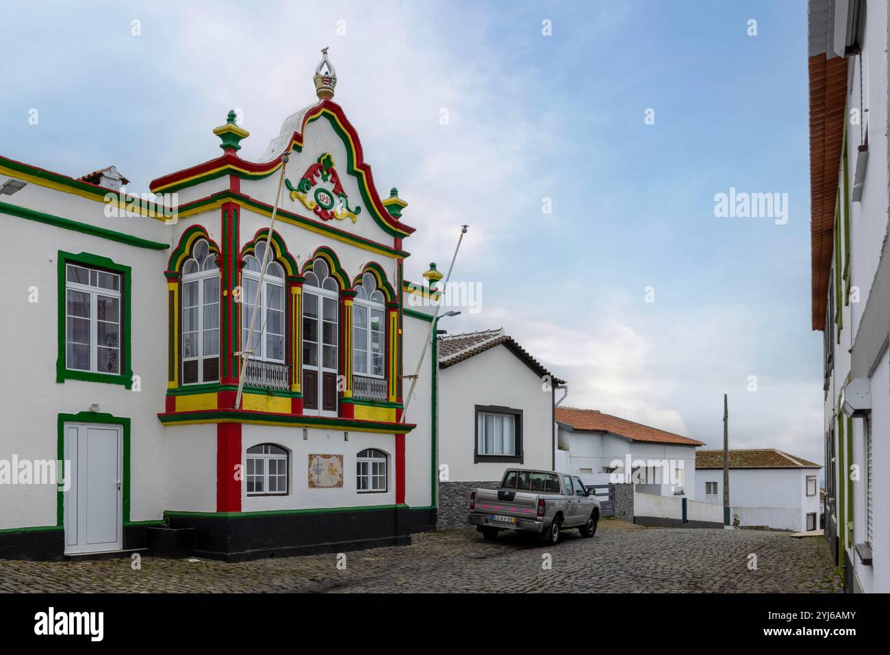 The Impérios of Terceira Island, Azores are small, colourfully painted ...
