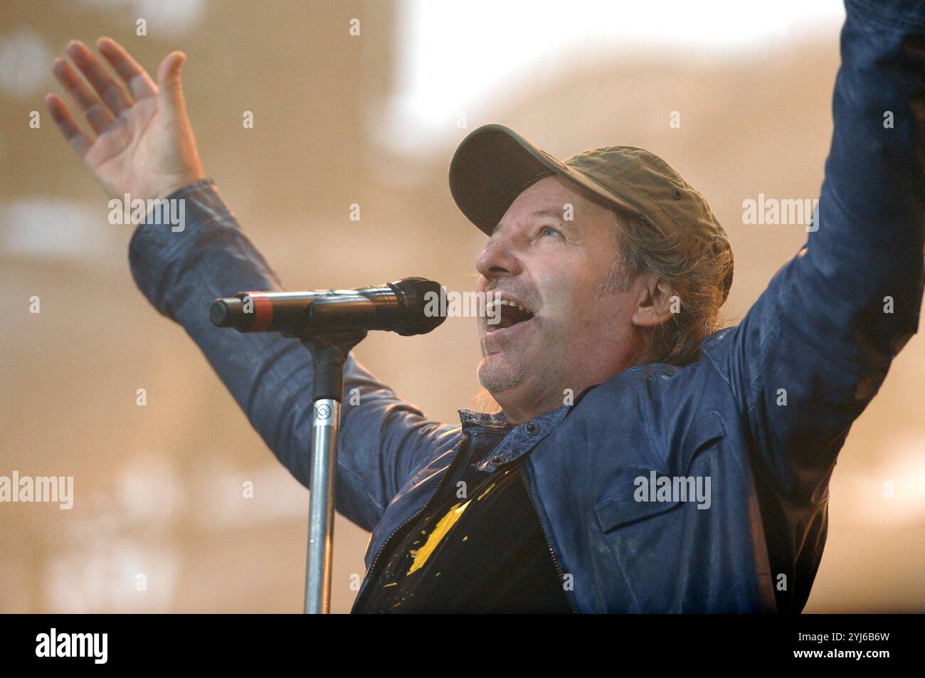 Milan Italy 07/06/2008: Vasco Rossi, Italian singer, during the live ...