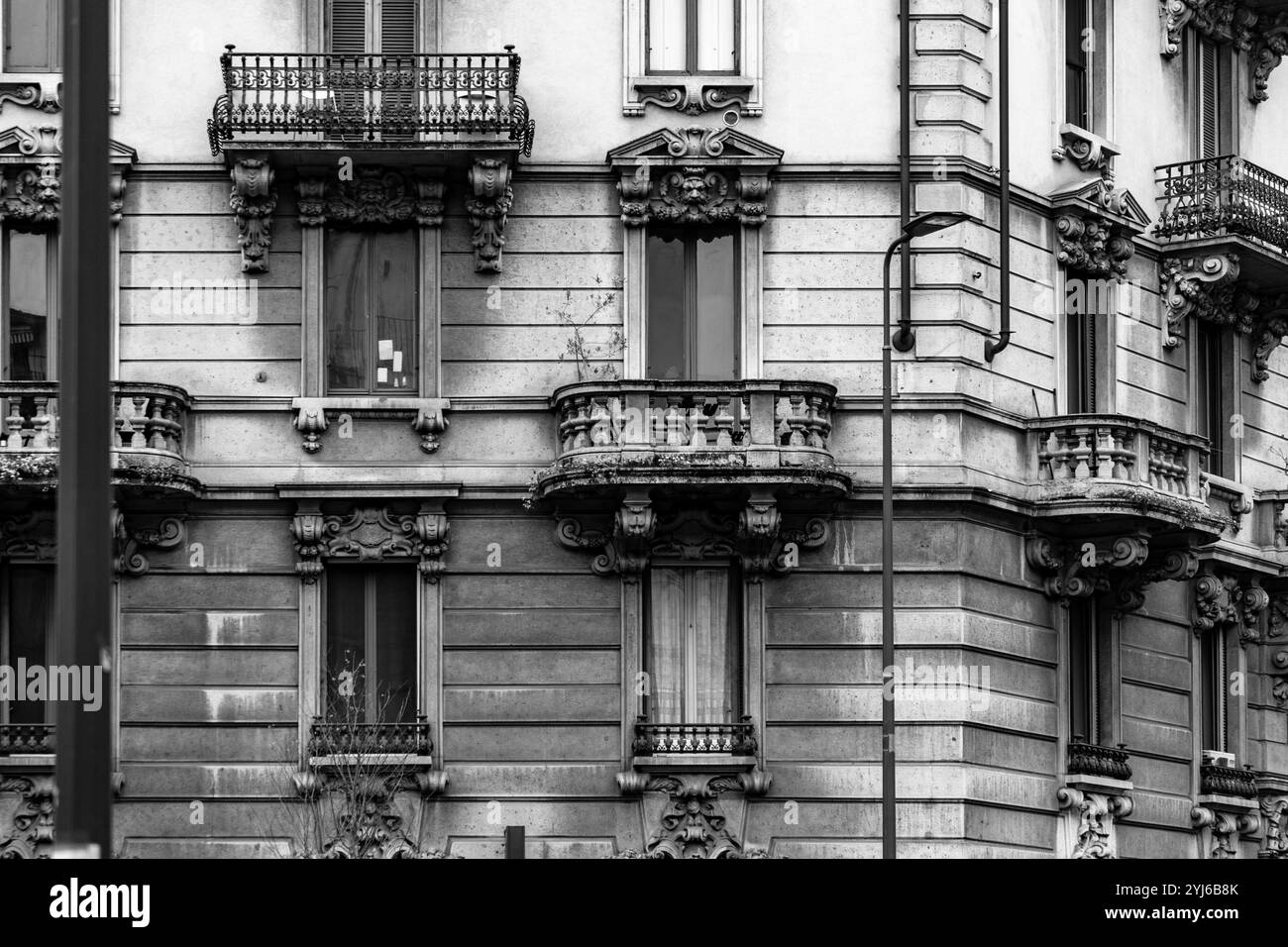Architectural details from the characteristic Italian architecture in ...