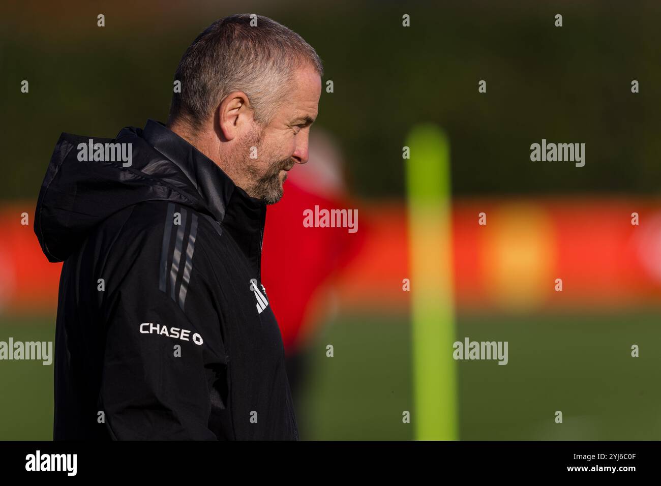 PONTYCLUN, UK. 13th Nov, 2024. Wales' Goalkeeping Coach Martyn ...
