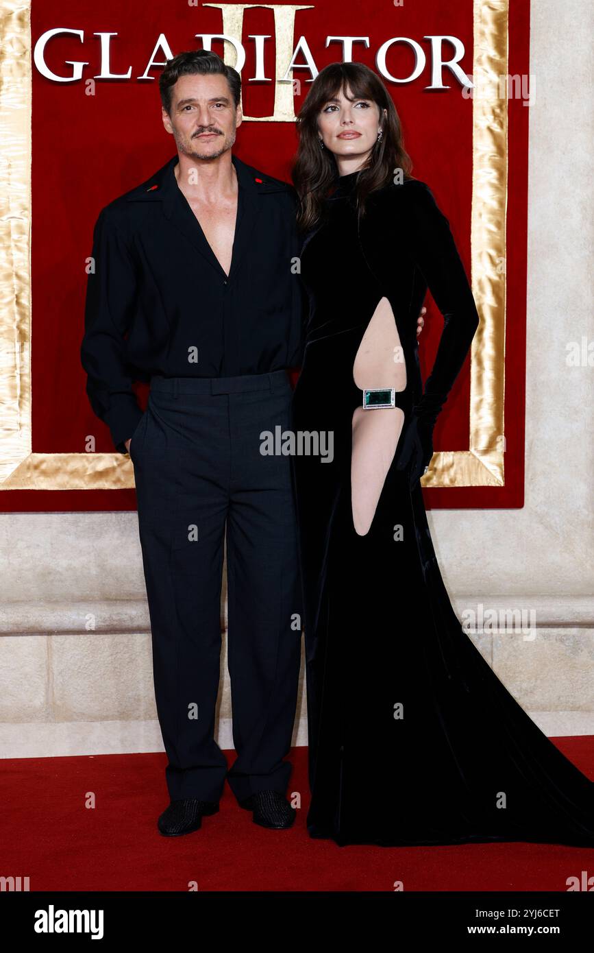 Pedro Pascal, left, and Lux Pascal pose for photographers upon arrival at the premiere of the ...