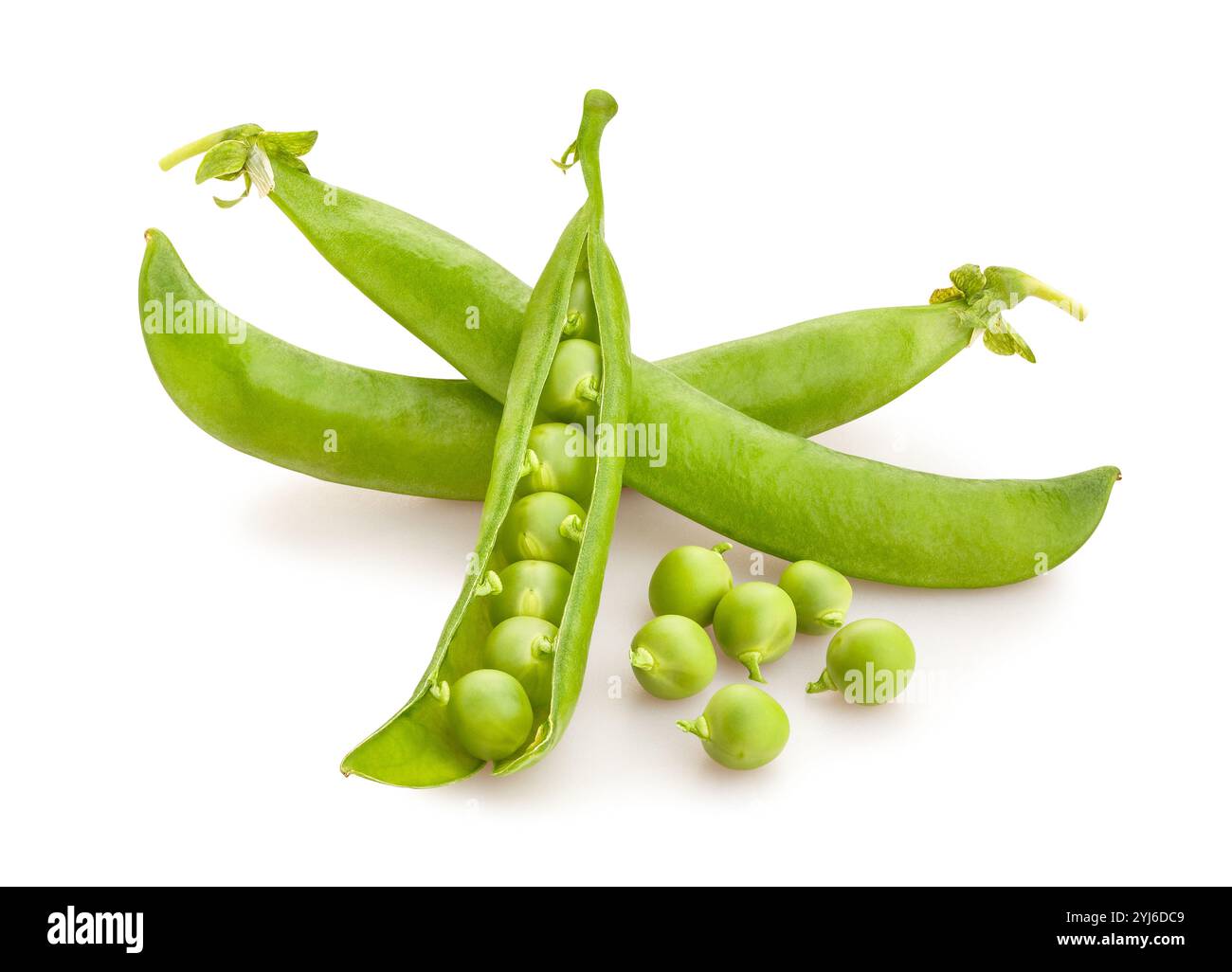 Three green peas pod hi-res stock photography and images - Alamy