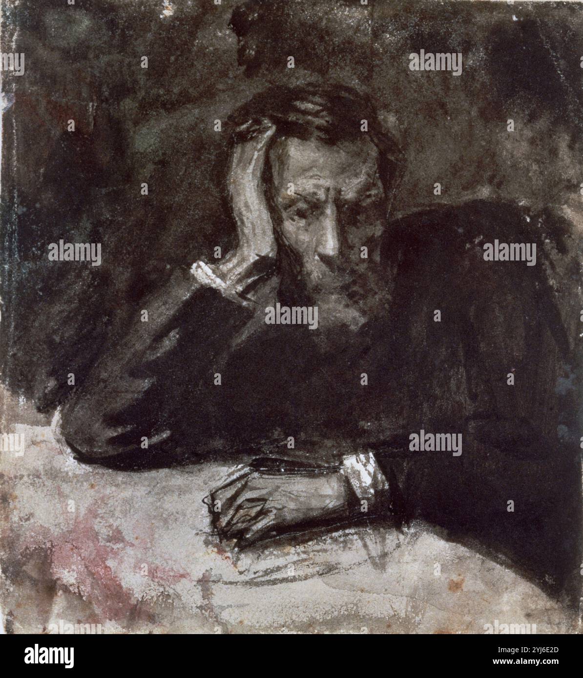 Spanish school. Portrait of the artist's father. El padre del Artista ...