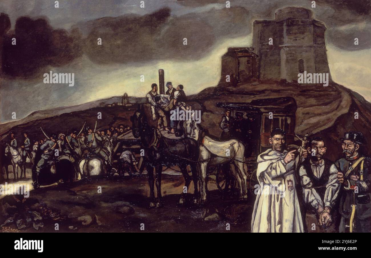 The Garotte - 1931 - oil on canvas. Author: JOSE GUTIERREZ SOLANA (1886 ...