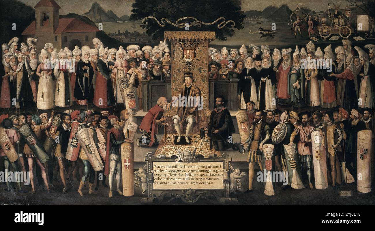 BESAMANOS DE FERNANDO CATOLICO TRAS LA JURA DE LOS FUEROS DE VIZCAYA ...