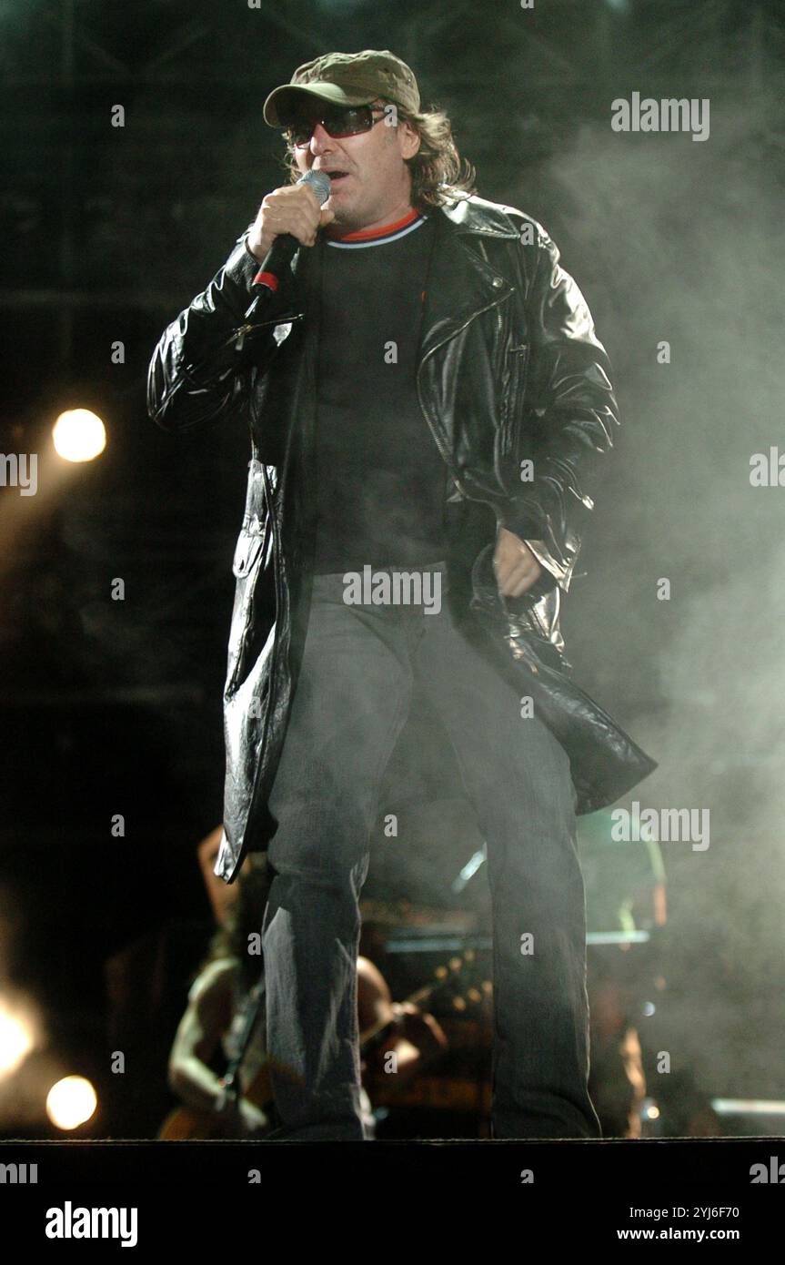 Imola Italy 10/06/2005: Vasco Rossi, Italian singer, during the live ...