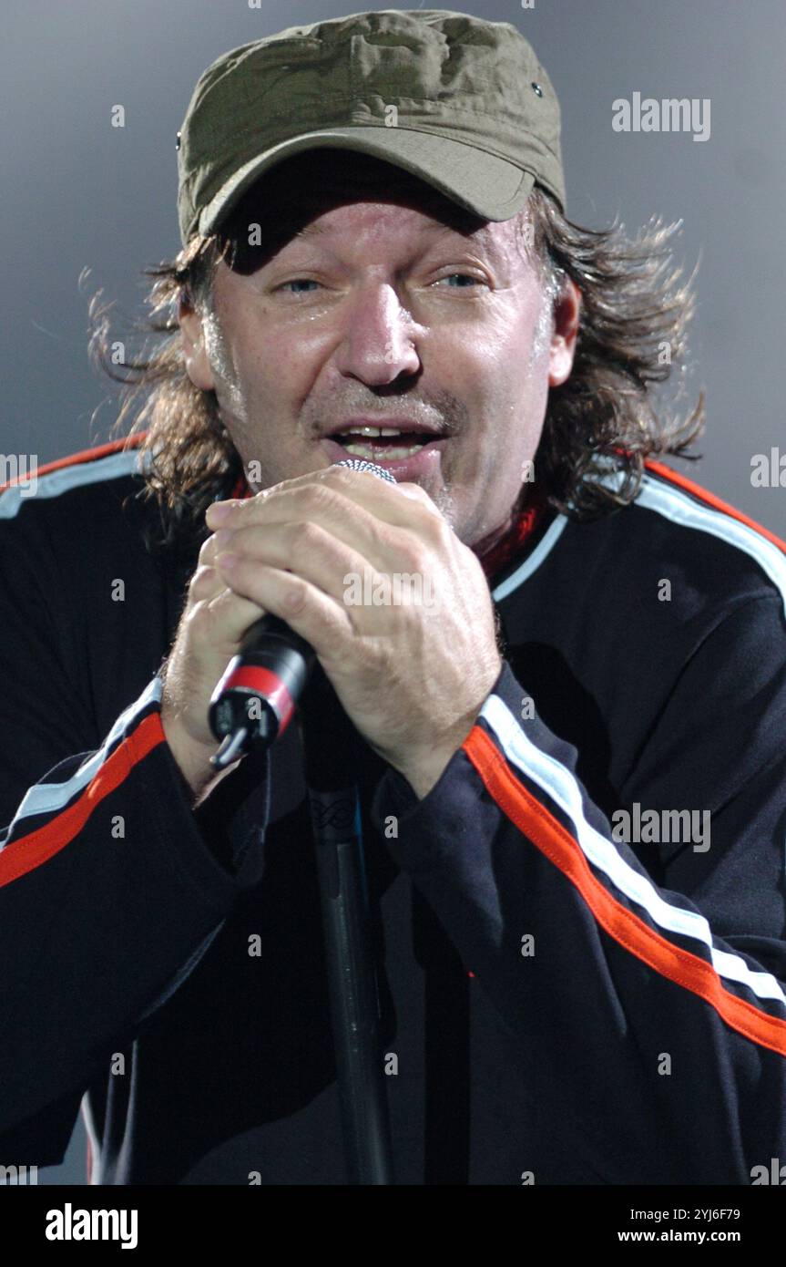Imola Italy 10/06/2005: Vasco Rossi, Italian singer, during the live ...