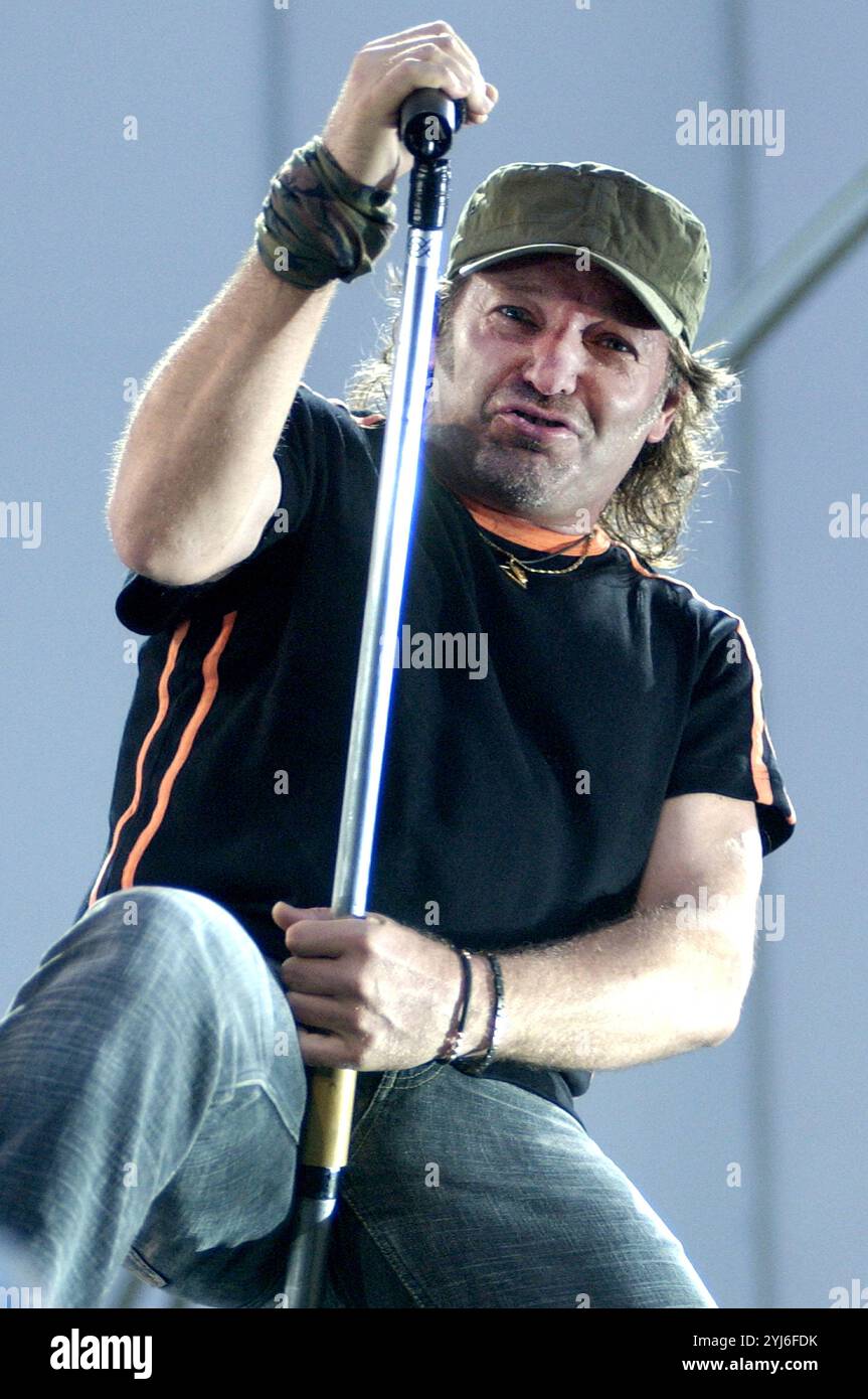 Milan Italy 05/07/2003: Vasco Rossi, Italian singer, during the live ...