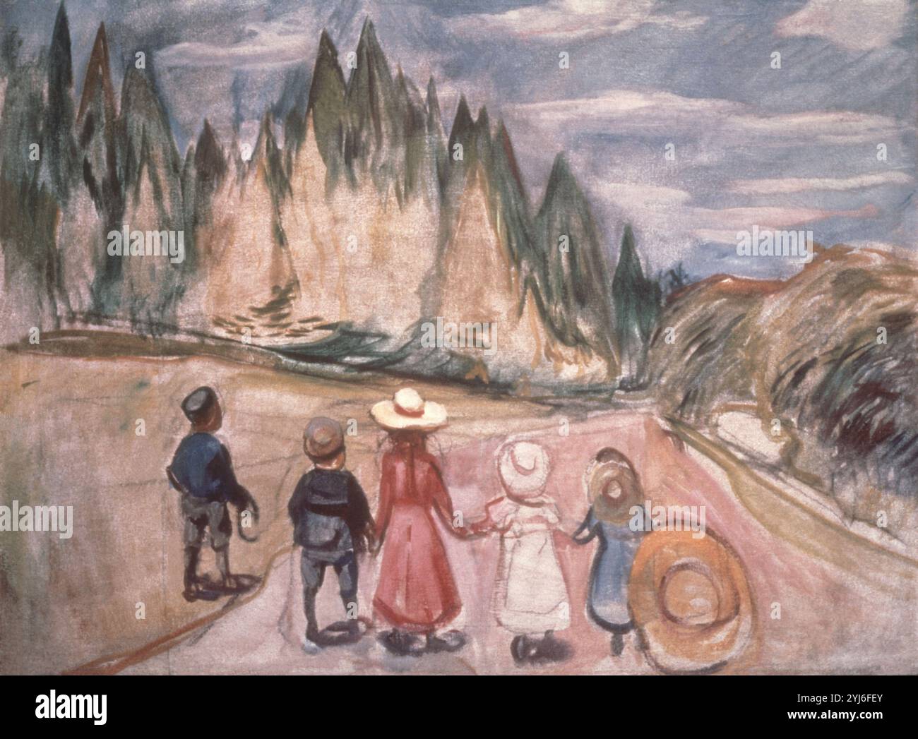 NIÑOS. Author: EDUARD MUNCH O EDVARD MUNCH (1863-1944 Stock Photo - Alamy