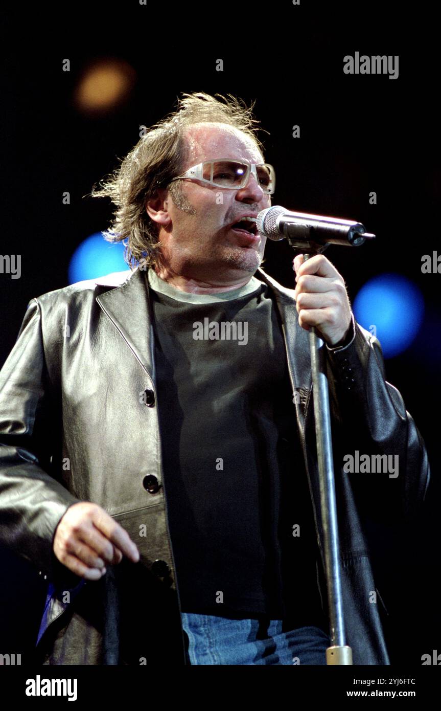 Torino Italy 19/06/2001: Vasco Rossi, Italian singer, during the live ...