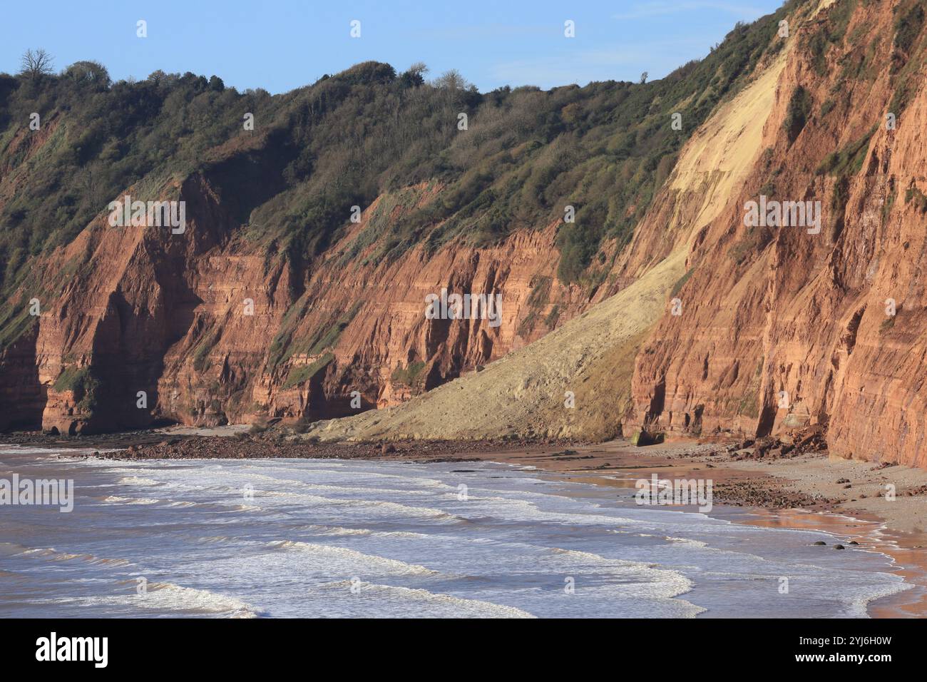 Jurassic coast cliff collapse hi-res stock photography and images - Alamy