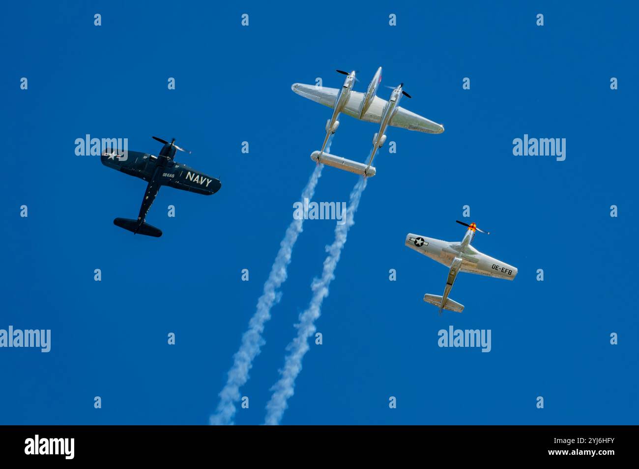 Flying Bulls at Air Legend Air Show 2024 in Melun, France Stock Photo ...