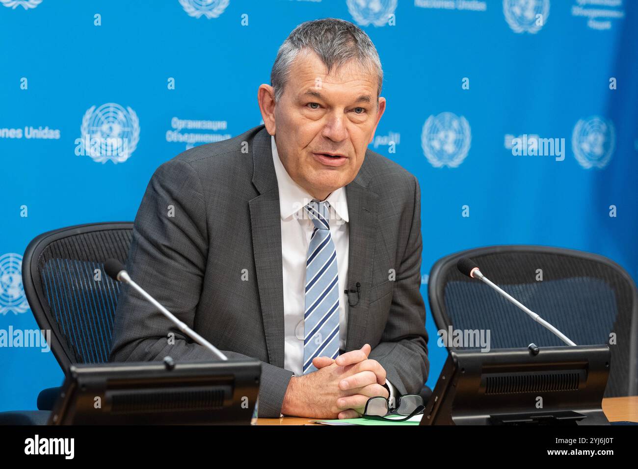 New York, USA. 13th Nov, 2024. Philippe Lazzarini, Commissioner General ...