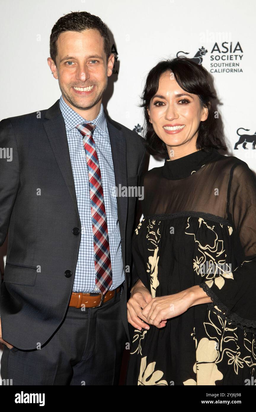 Justin Marks und Rachel Kondo bei der Verleihung der Asia Society ...