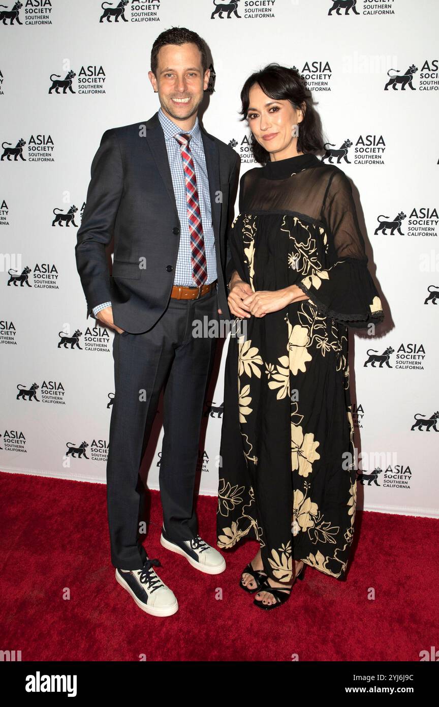 Justin Marks und Rachel Kondo bei der Verleihung der Asia Society ...