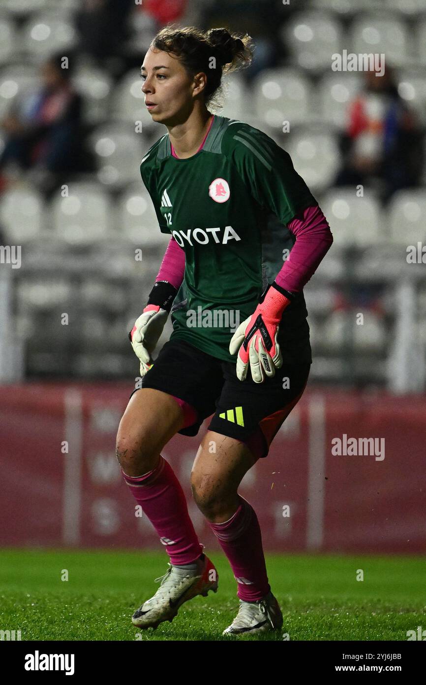 Rome, Italy. November 13, 2024. Camelia Ceasar of A.S. Roma Femminile ...
