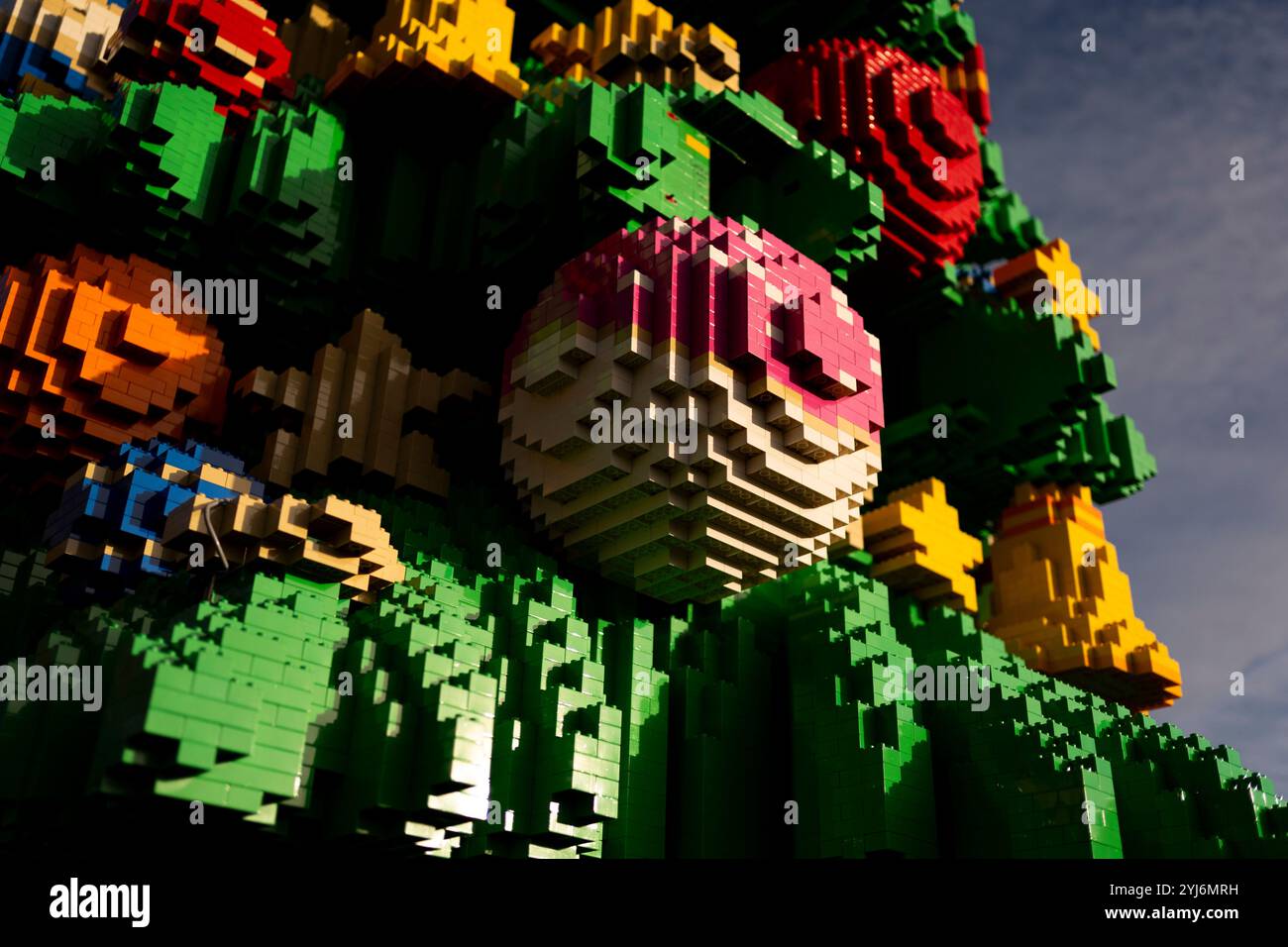 Details of the tree as model makers put the finishing touches to a 33ft ...