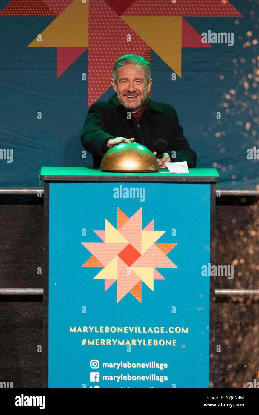 EDITORIAL USE ONLY British actor Martin Freeman at the Merry Marylebone ...