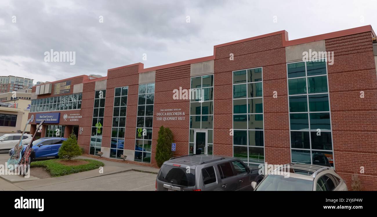 NASHVILLE, TN - 15 MAR 2024: Historic music industry building that was ...