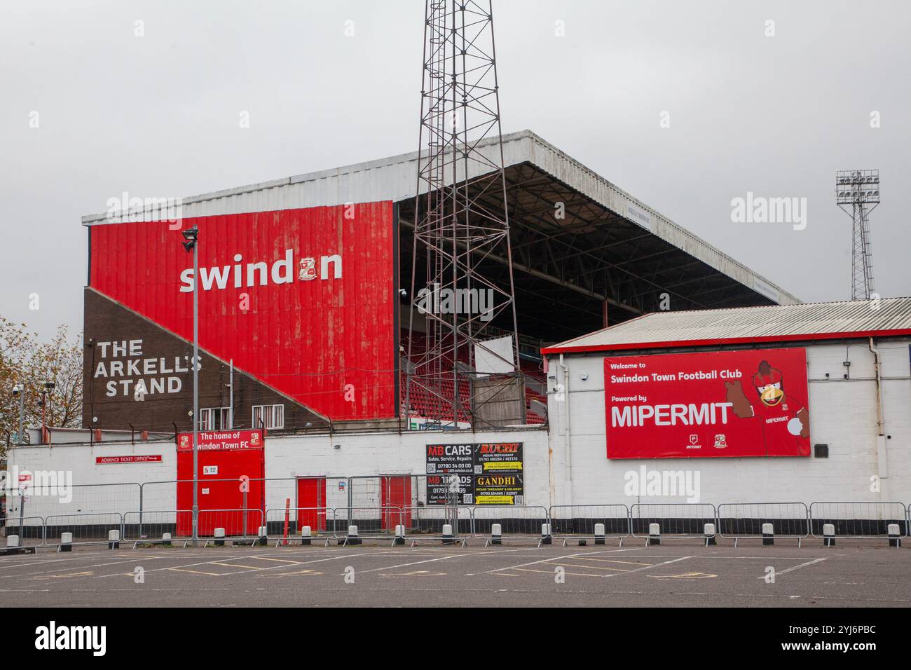 Swindon Town F.C.'s stadium The County Ground Stock Photo - Alamy