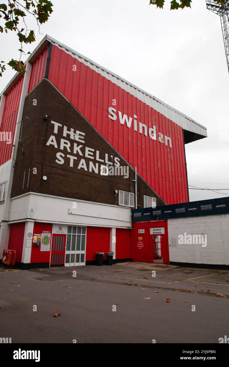 Swindon Town F.C.'s stadium The County Ground Stock Photo - Alamy