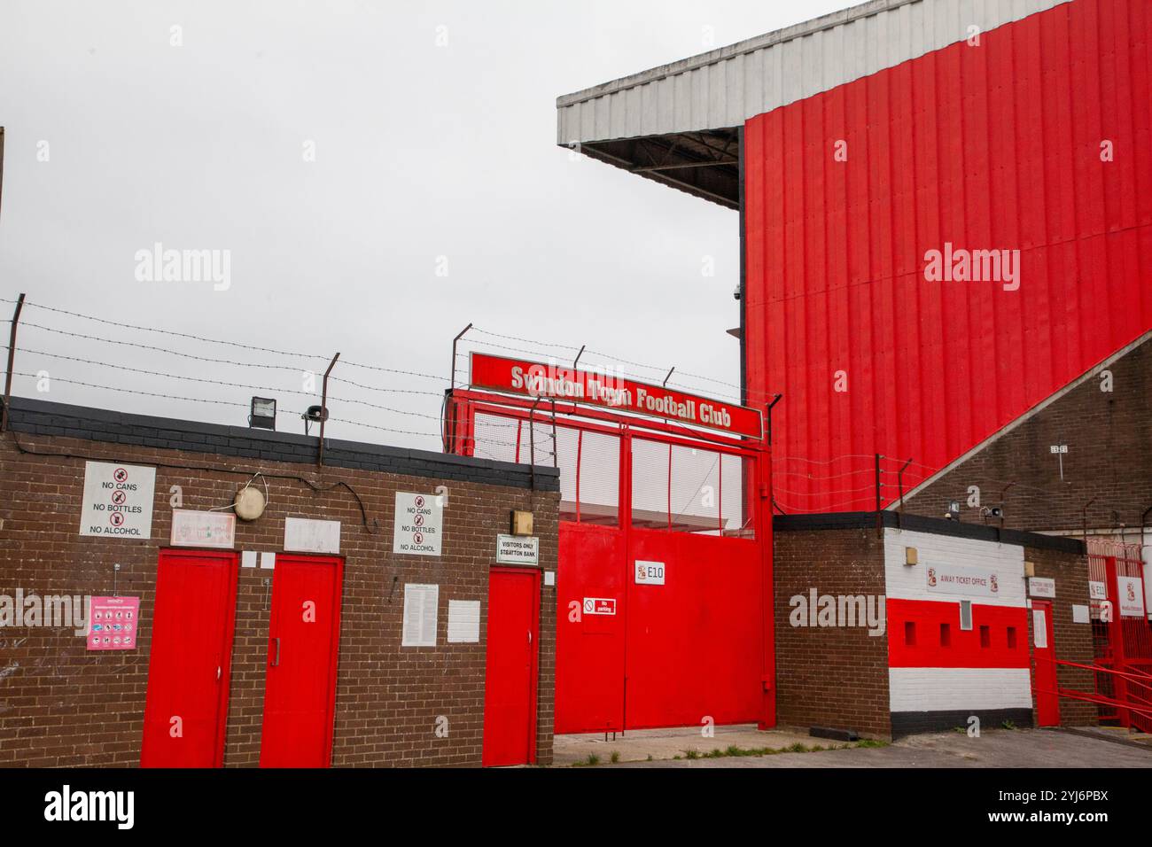 Swindon Town F.C.'s stadium The County Ground Stock Photo - Alamy