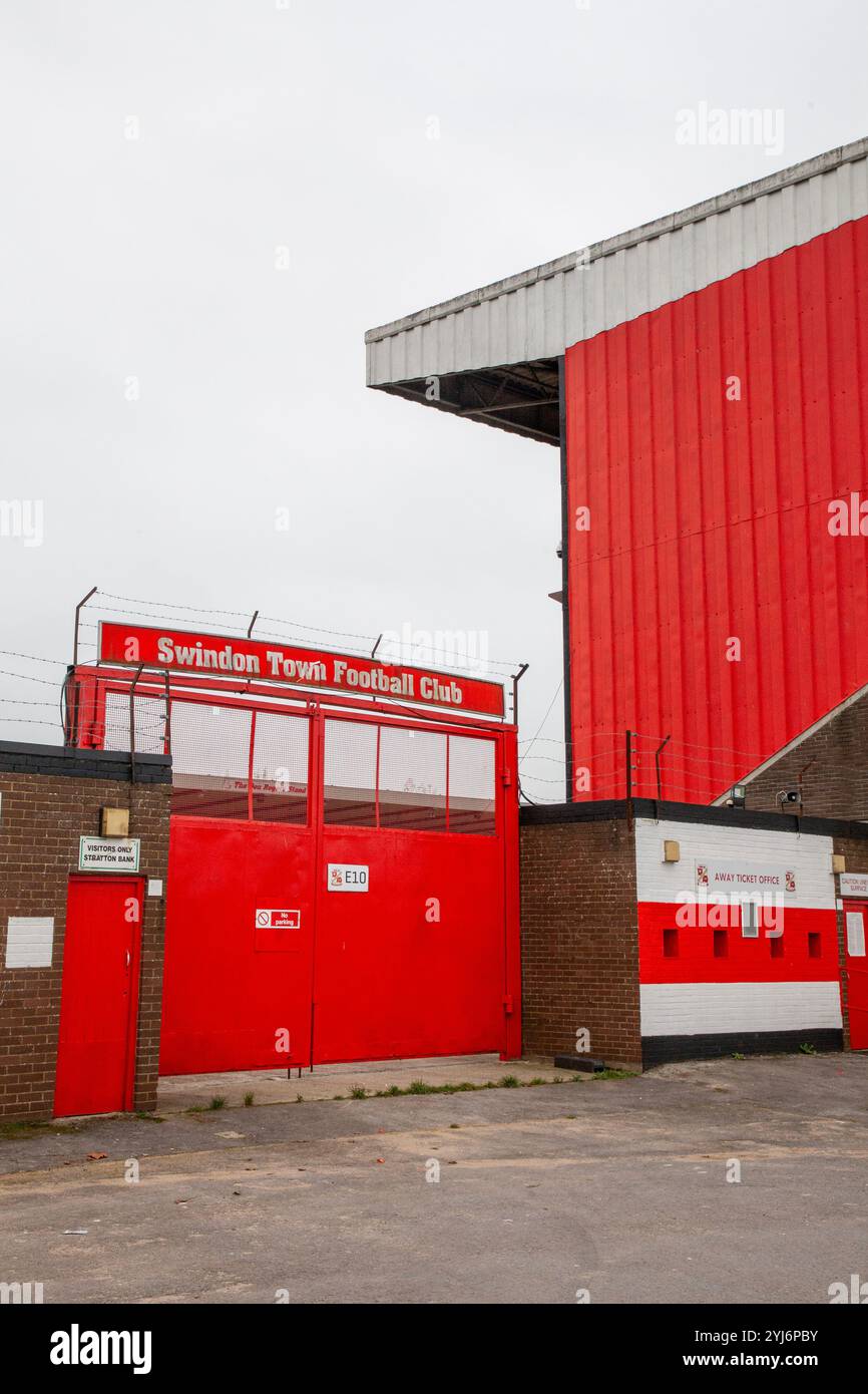 Swindon Town F.C.'s stadium The County Ground Stock Photo - Alamy