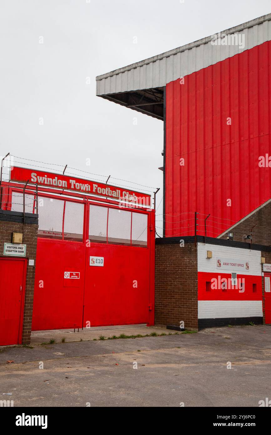 Swindon Town F.C.'s stadium The County Ground Stock Photo - Alamy